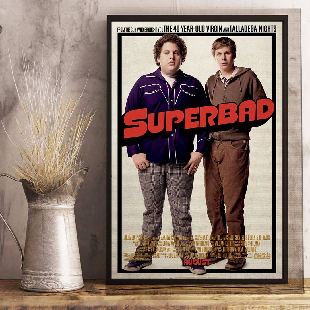 Superbad Poster Seth and Evan Canvas Poster Superbad Tv Show Living Room Decor Movie Wall Art ...