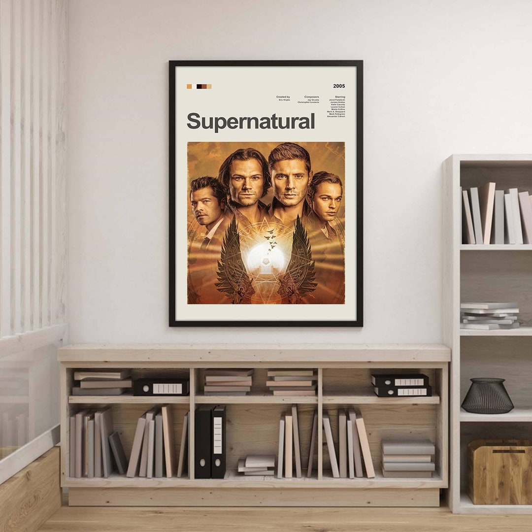 Supernatural Poster | Castiel Sam and Dean Winchester Poster ...