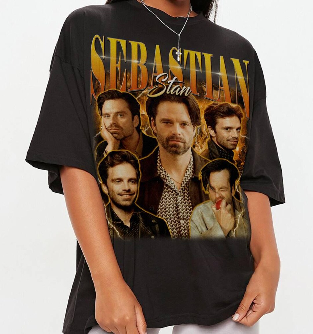 Sebastian Stan Retro Shirt, Sebastian Stan Fan Tees, Sebastian Stan ...