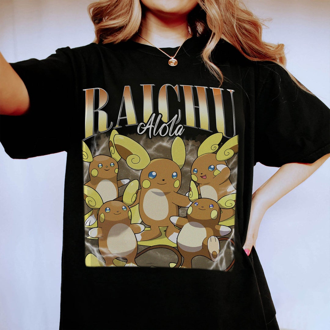 Pikachu Raichu Alola Shirt Vintage Raichu Shirt Pikachu Homage Shirt ...