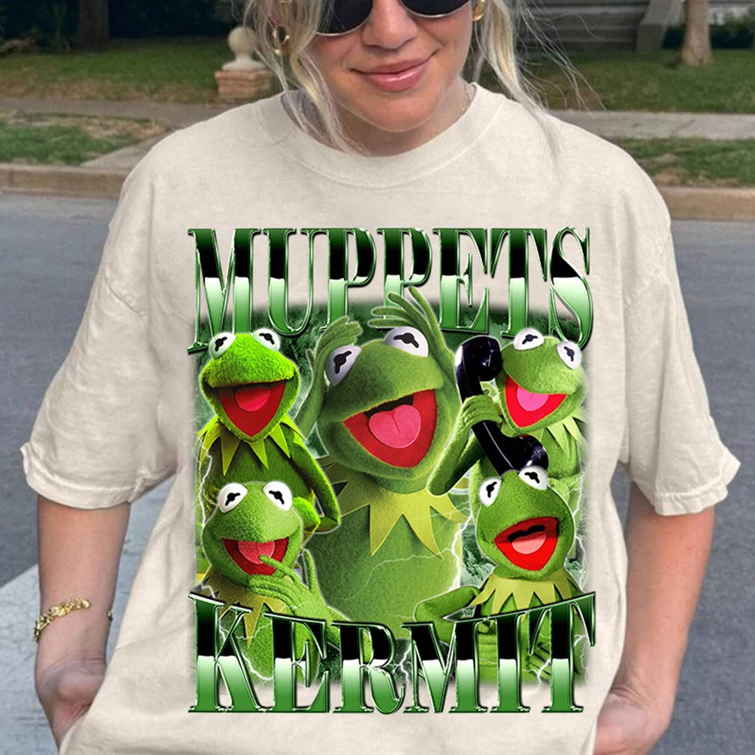 Muppets Kermit Homage Shirt, Disneyland Kermit the Frog Shirt, Vintage ...