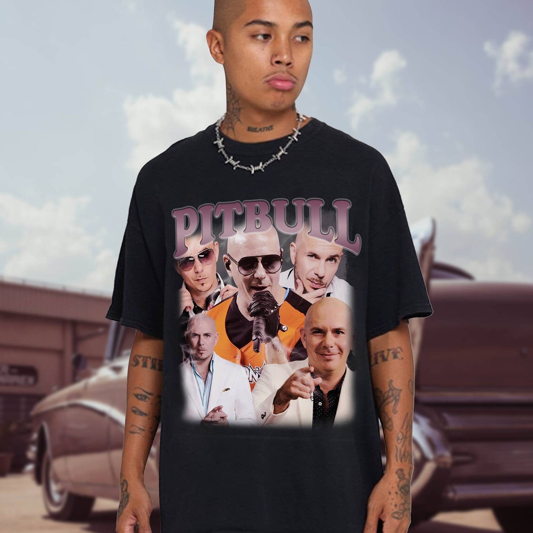 Pitbull Shirt Vintage Pitbull Bootleg Shirt Pitbull Hip Hop Shirt ...