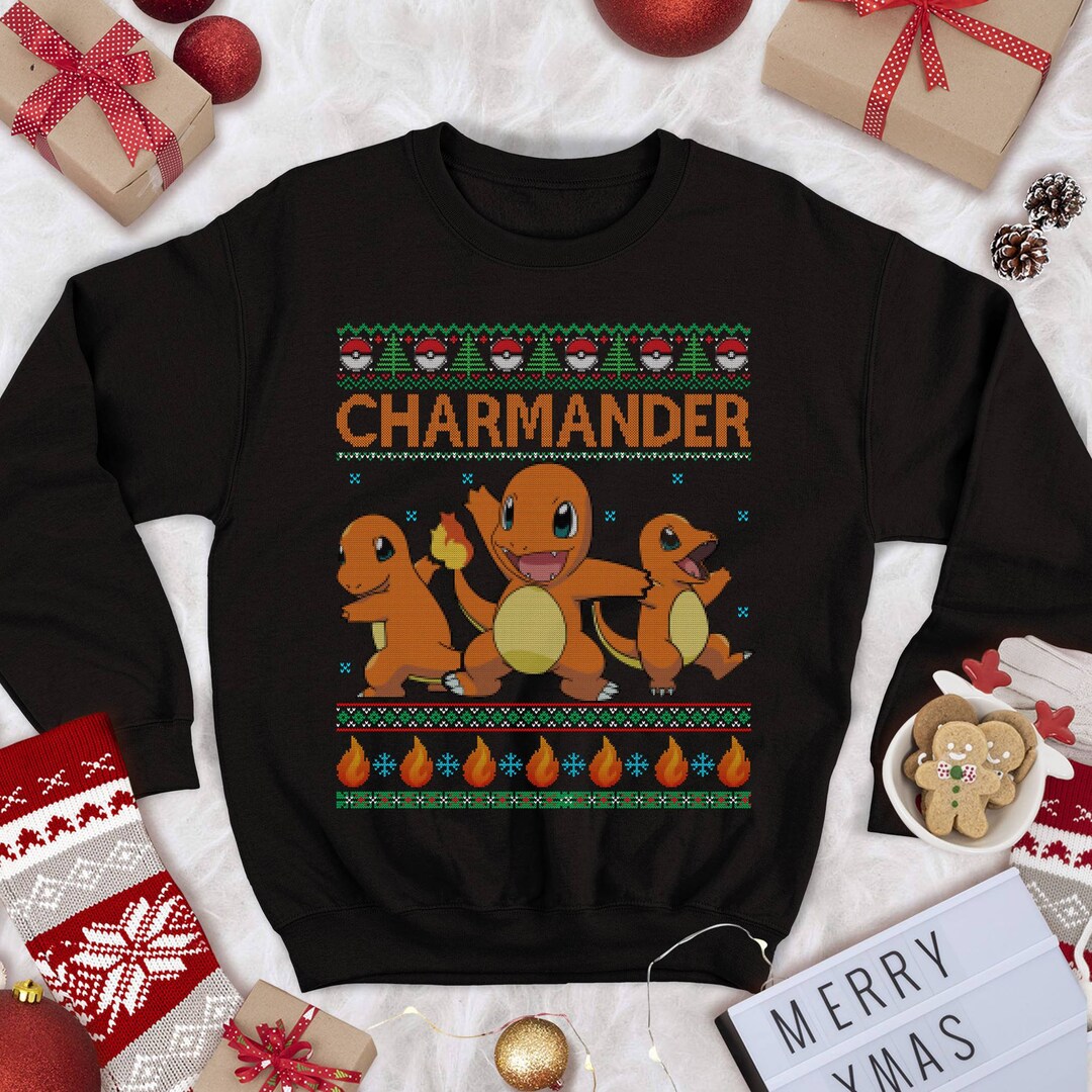 Charmander Ugly Christmas Sweater Charmander Christmas - Etsy