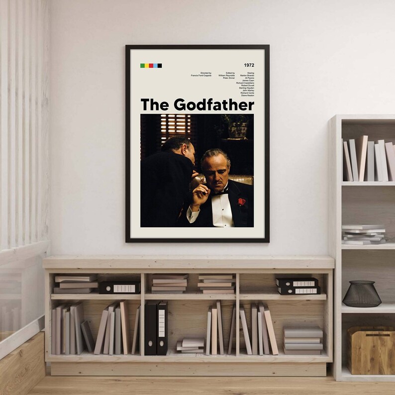 The Godfather Poster the Godfather 1972 Poster Vintage Movies - Etsy