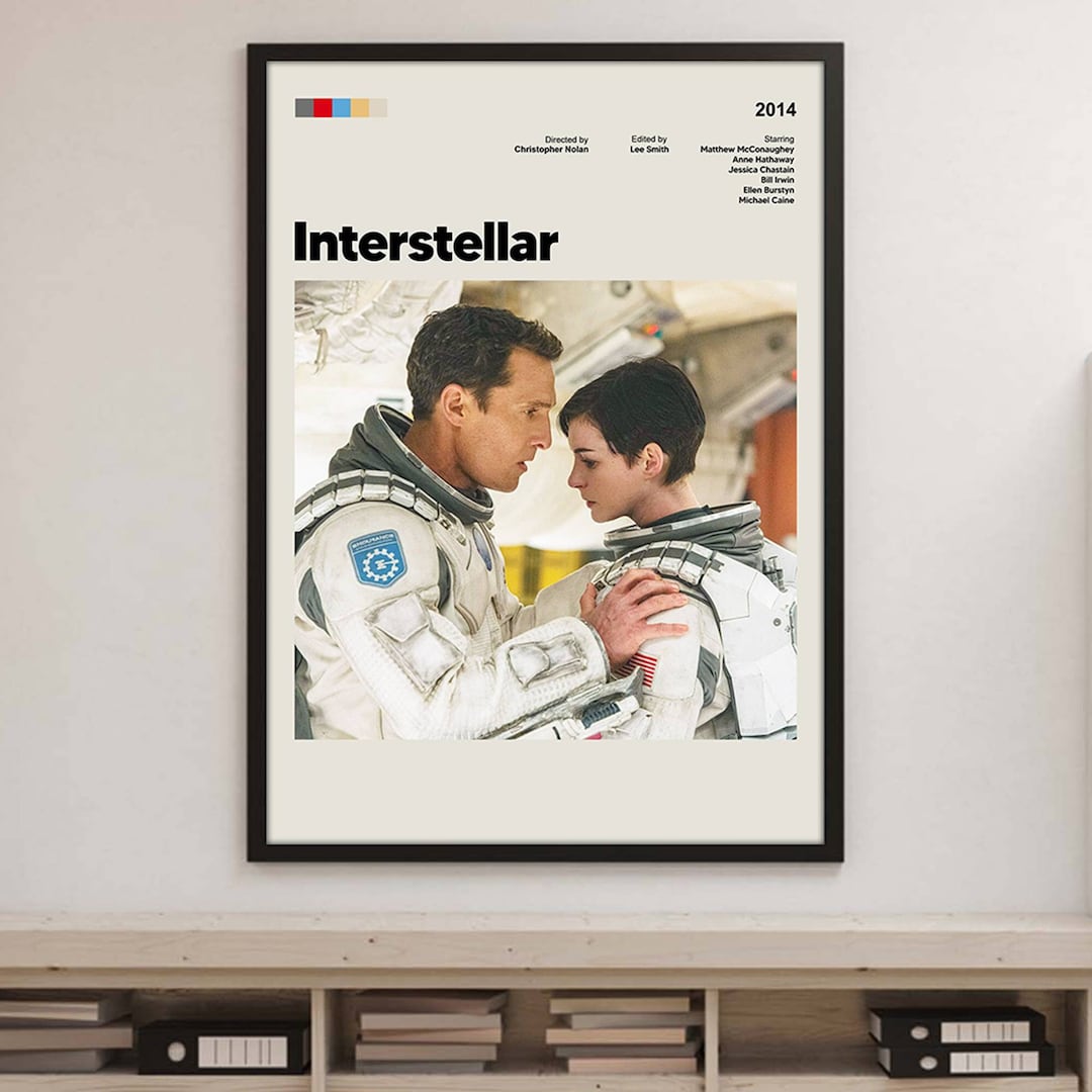 Interstellar Poster Interstellar Print Movie Poster Minimalist Poster ...