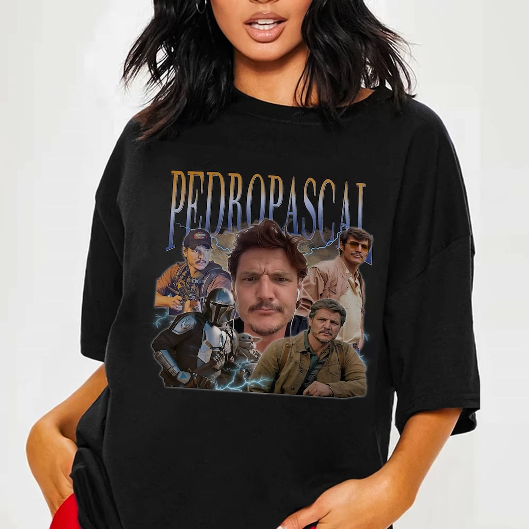 PEDRO PASCAL Shirt, Actor Pedro Pascal Shirt Retro 90s, Javier Peña ...
