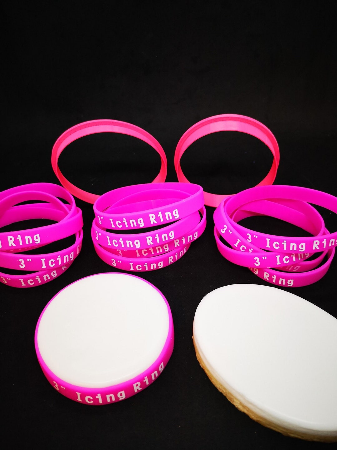 3" Icing Rings & Cutters (lot of 12 / Twelve) With 2 Matching Cookie ...