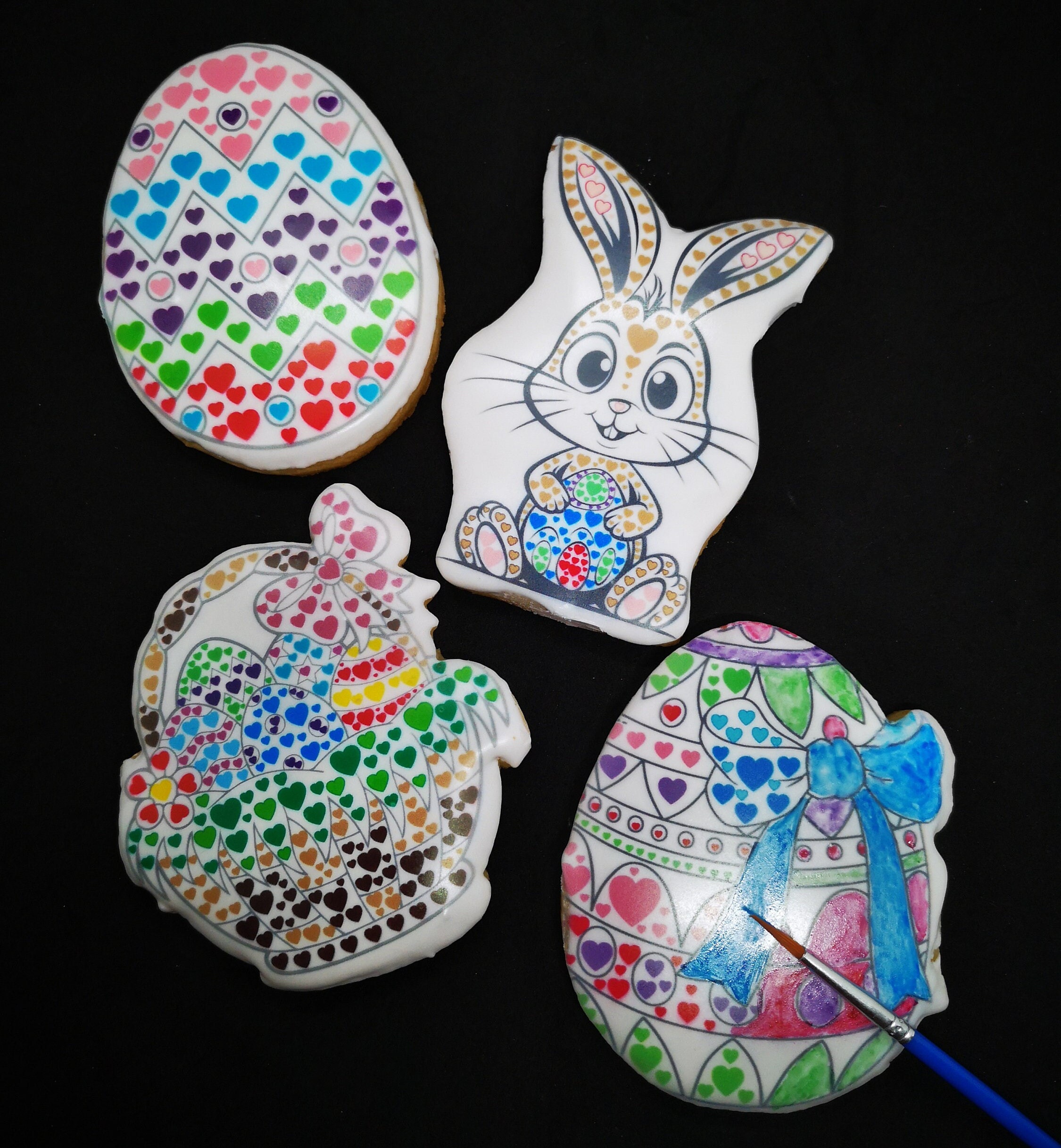 4 (FOUR) PYO Paint Your Own Sugar Cookie - Paint Your Heart Out ...