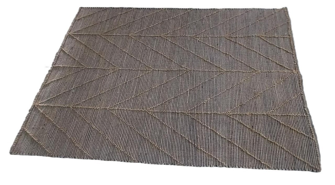 100% Natural Dark Brown Jute Rug, Rectangle Braided Area Rugs for Home ...