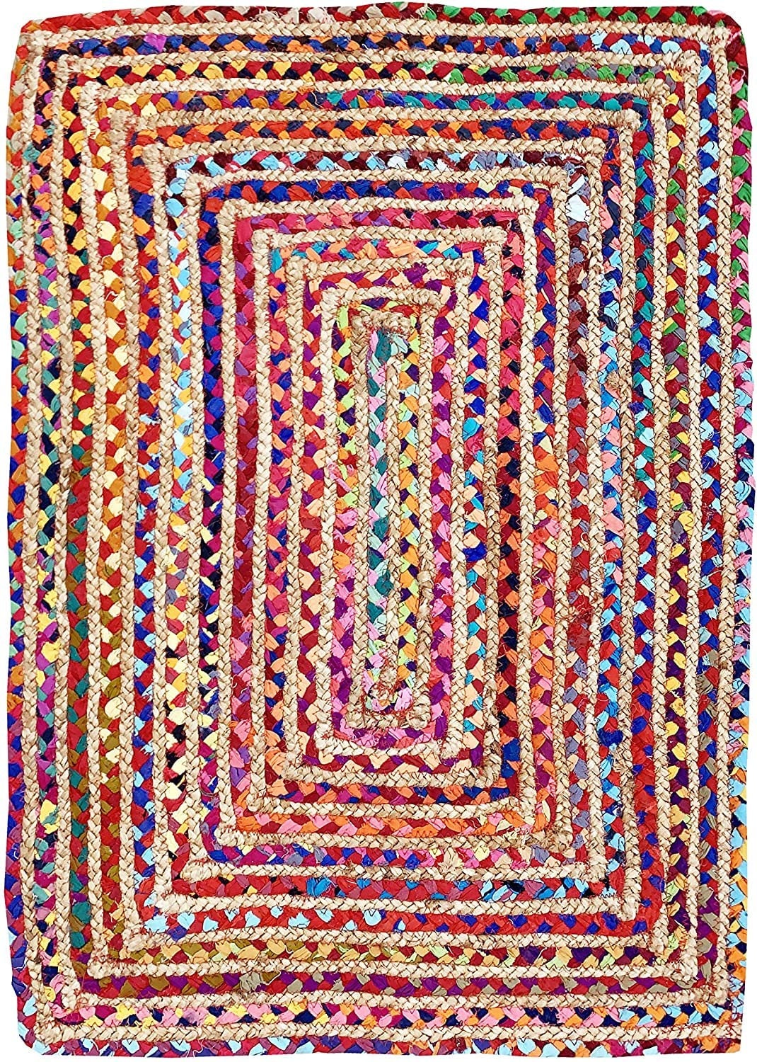 100 % Natural Cotton Rug Runner Braided Area Runner Rug, RUG RAG ...