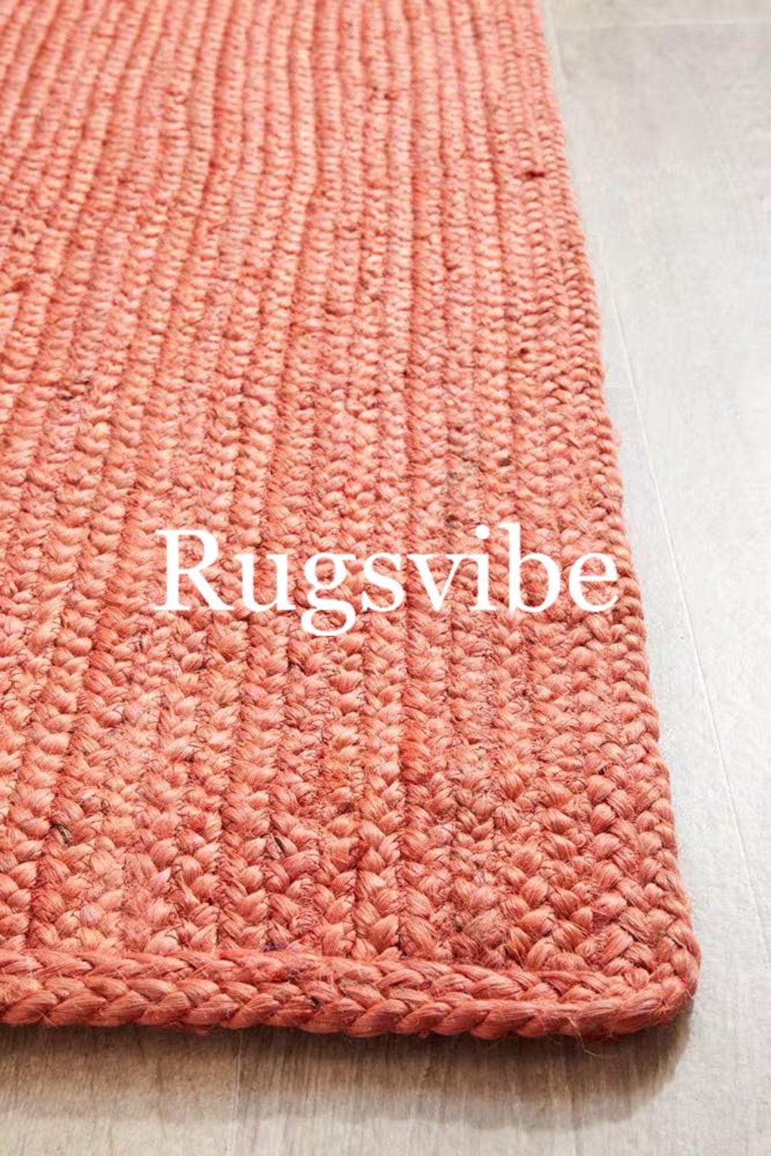 All Sizes Natural Terracotta Jute Runner Rug, Natural Fiber Rug, Custom ...
