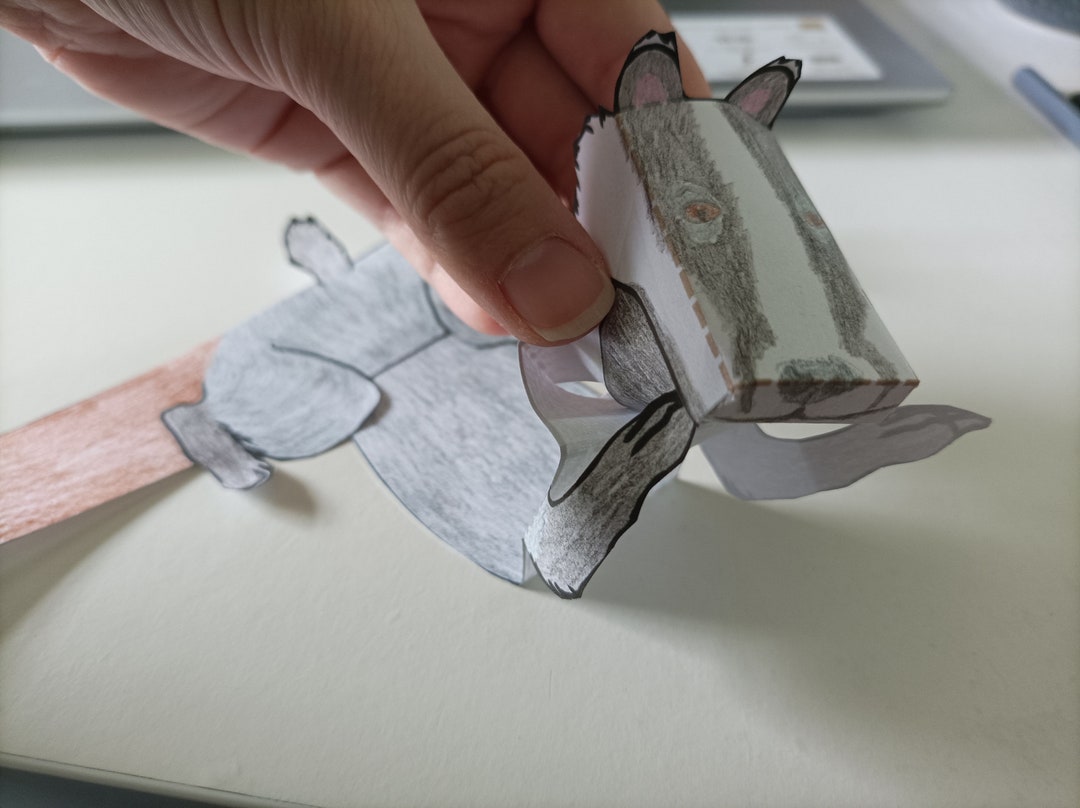 Animal Hand and Finger Puppet - Printable Digital Download - UK ...