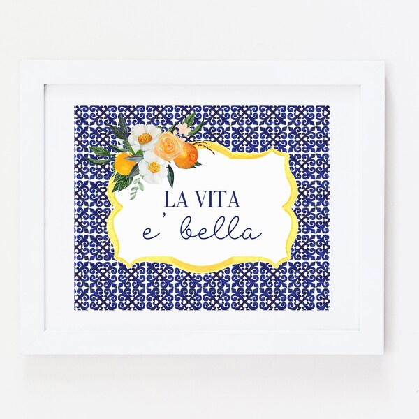 La Vita E Bella - Etsy