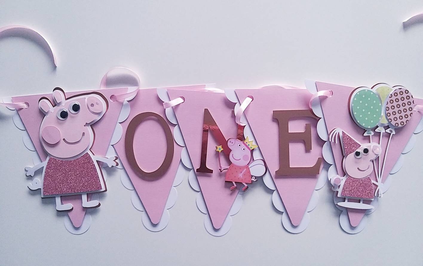 Peppa Pig Birthday Banner Peppa Pig Party Peppa Pig - Etsy UK