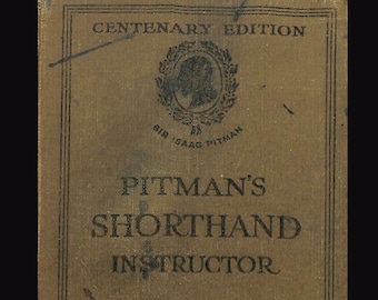 Pitman Script Book - Etsy