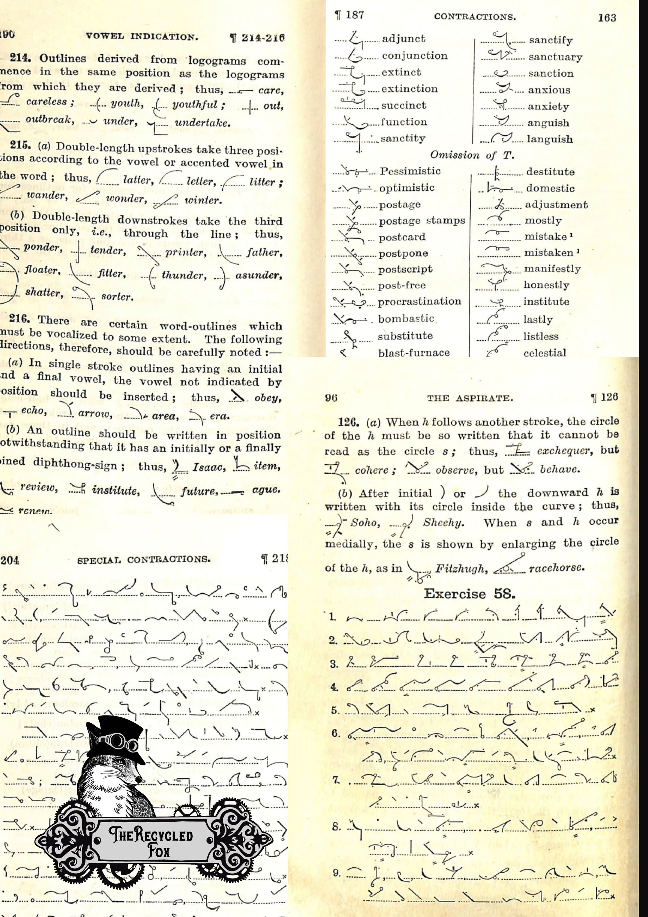 Pitman's Shorthand Instructor Centenary Edition (sir Isaac Pitman 1913 ...