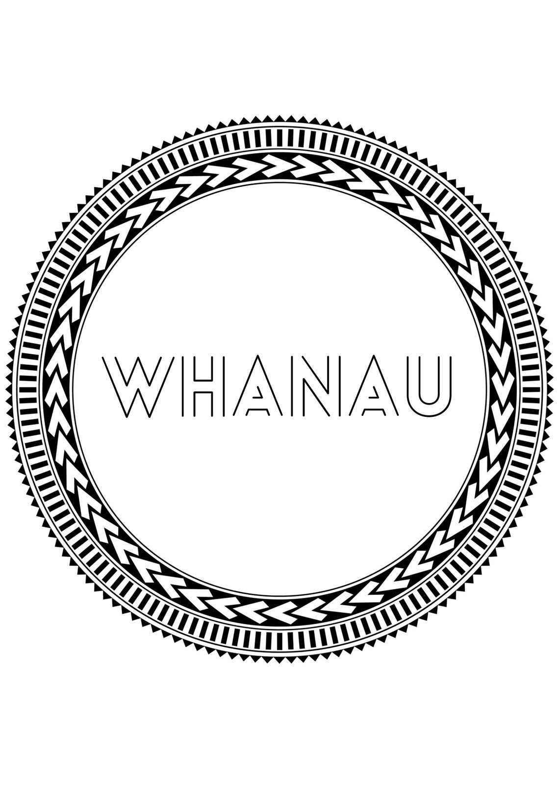 WHANAU family GREETING maori art nz art digital print | Etsy