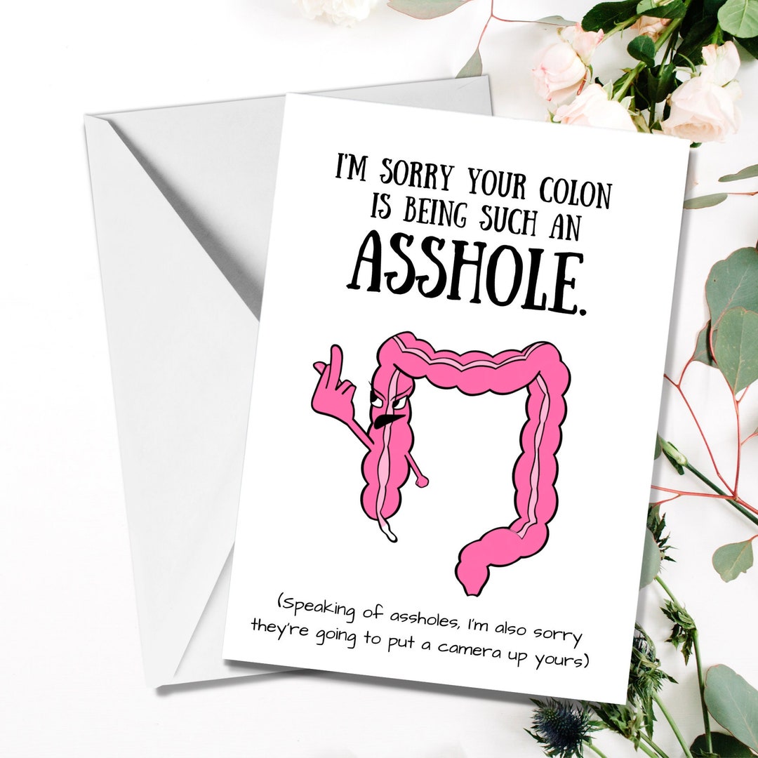 Colonoscopy - Appendicitis - IBD - Get Well Soon Card - Etsy Canada