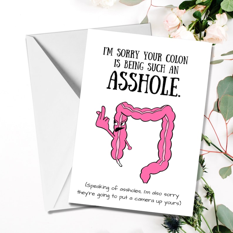 Colonoscopy Appendicitis IBD Get Well Soon Card - Etsy Hong Kong