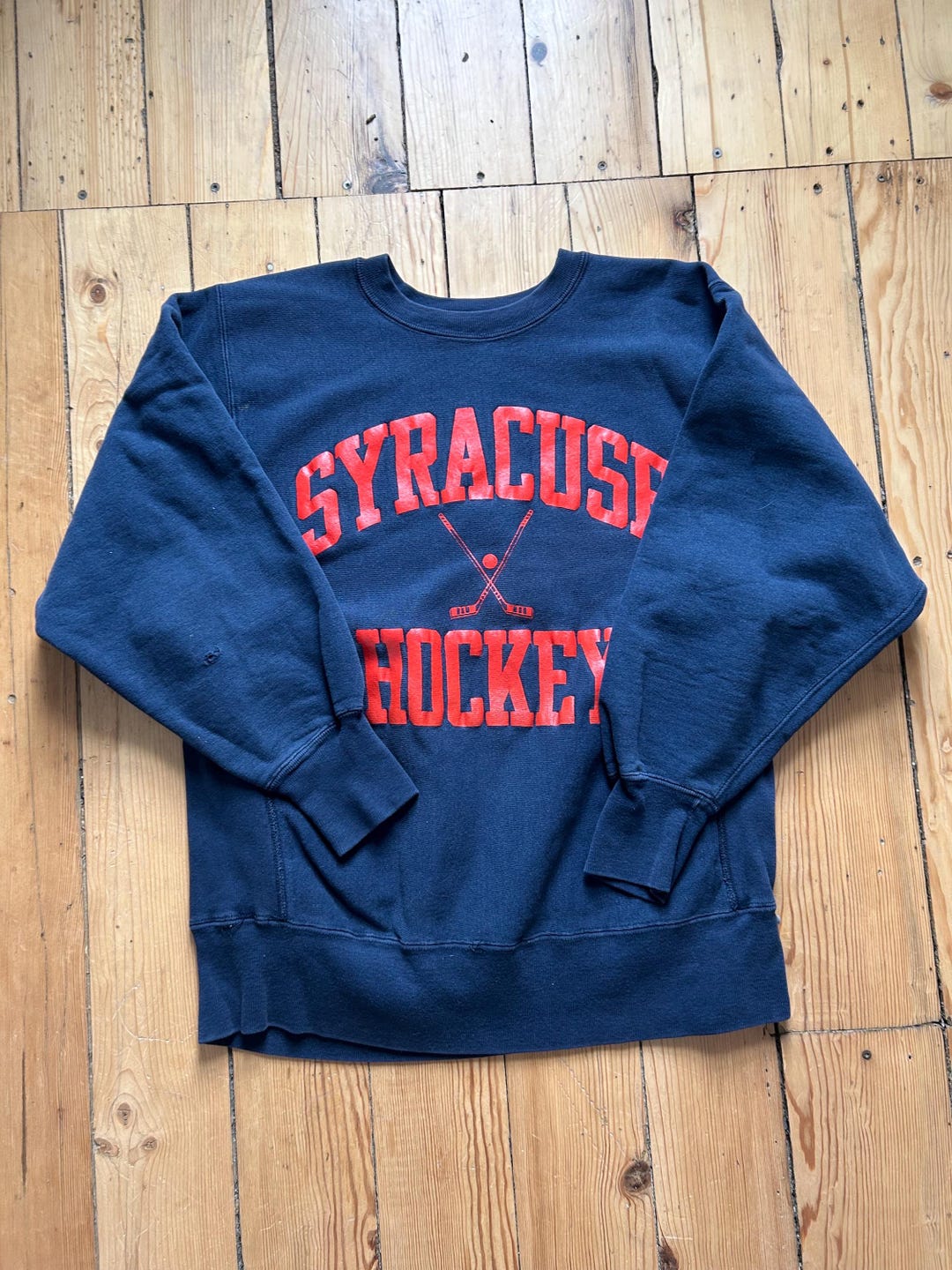 Vintage Champion Syracuse University Hockey Reverse Weave Sweater ...