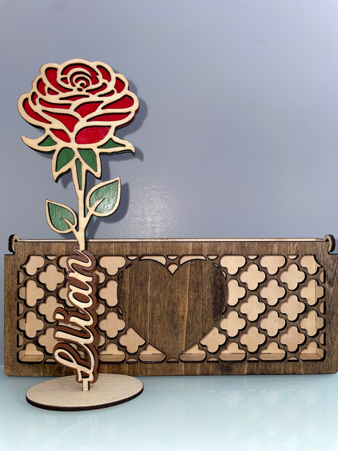 Rose With Box Customized - Etsy