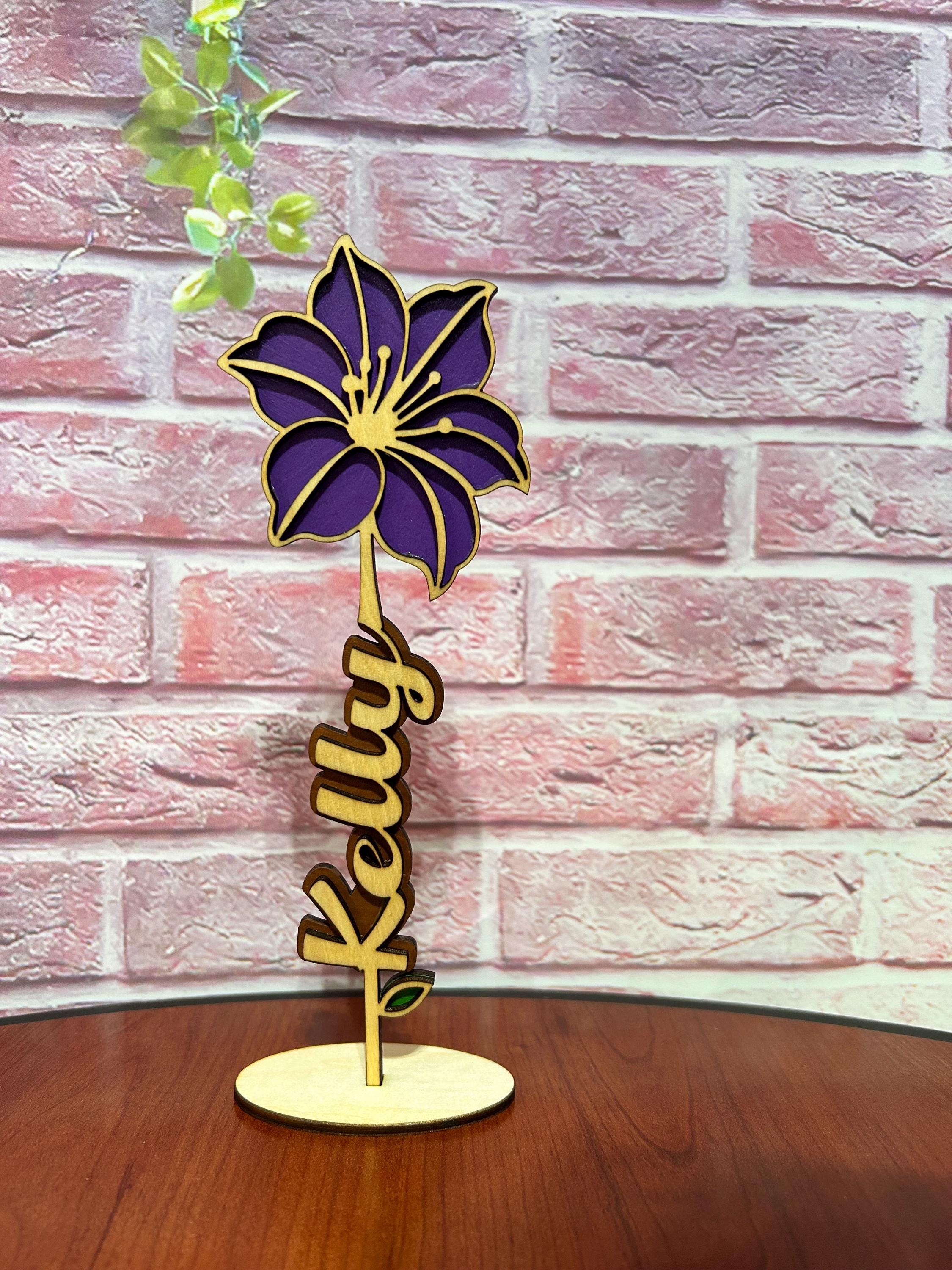 Custom Wood Flower - Etsy