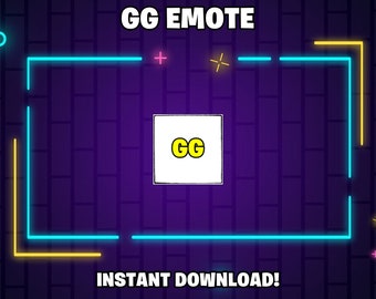 GG EZ Twitch Chat Emote - Etsy