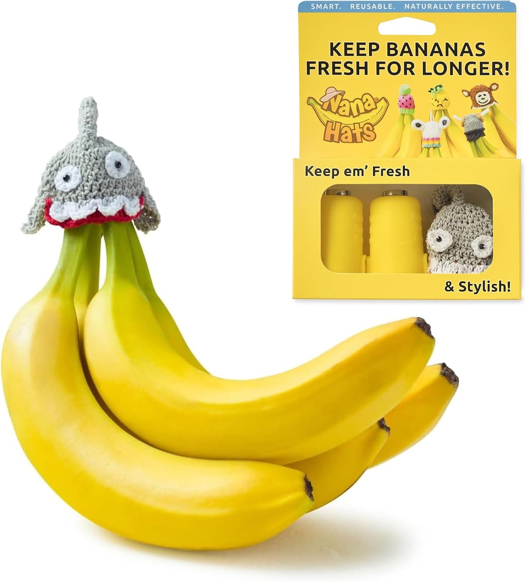 NANA HATS Banana Freshness Preserver, Keep Bananas Fresh Longer, Extend ...