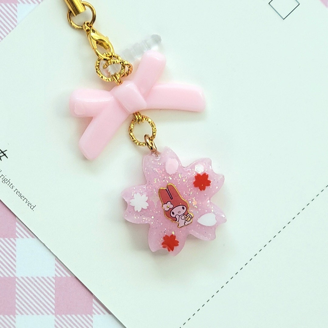 Sakura Musical Bunny Cell Charm or Dust Plug - Etsy