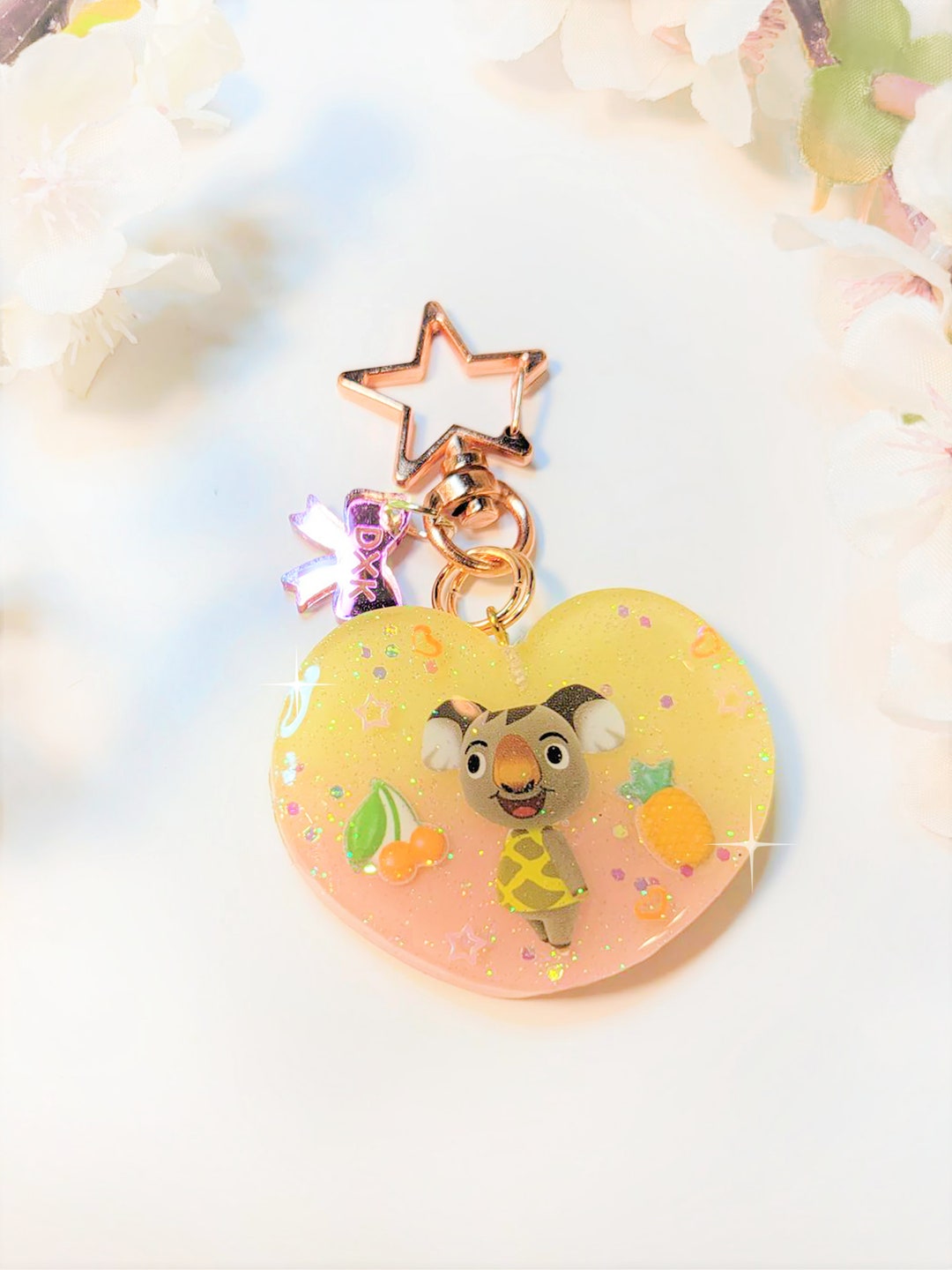Ozzie or June Pastel Animal Crossing Resin Bag Charms - Etsy