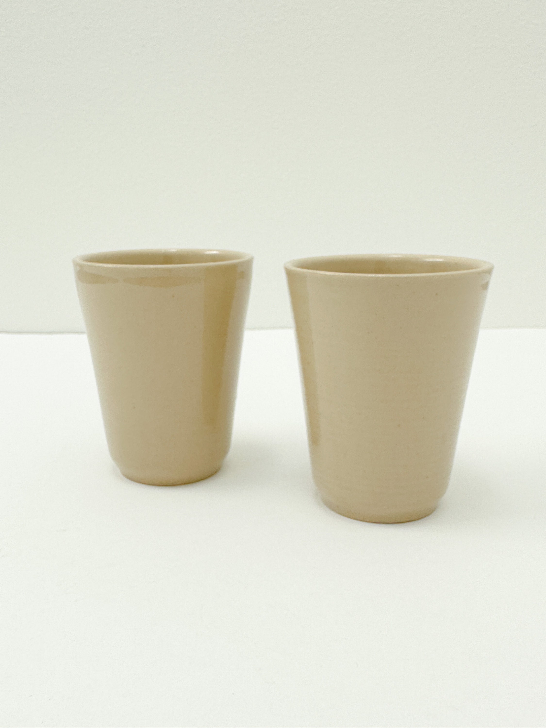 Vintage French Stoneware Tumblers - Etsy