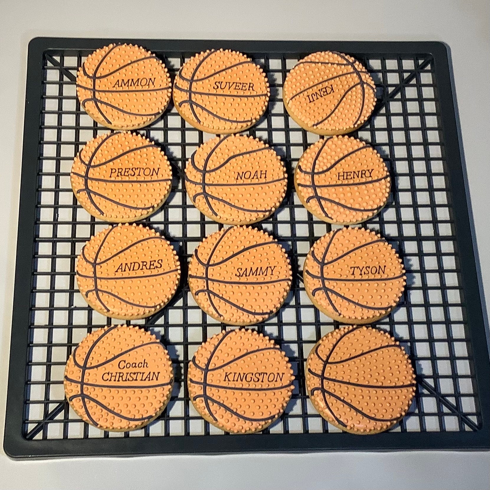 Basketball Party Cookies, Gift Set of "basketball Team" Cookies, Sports ...