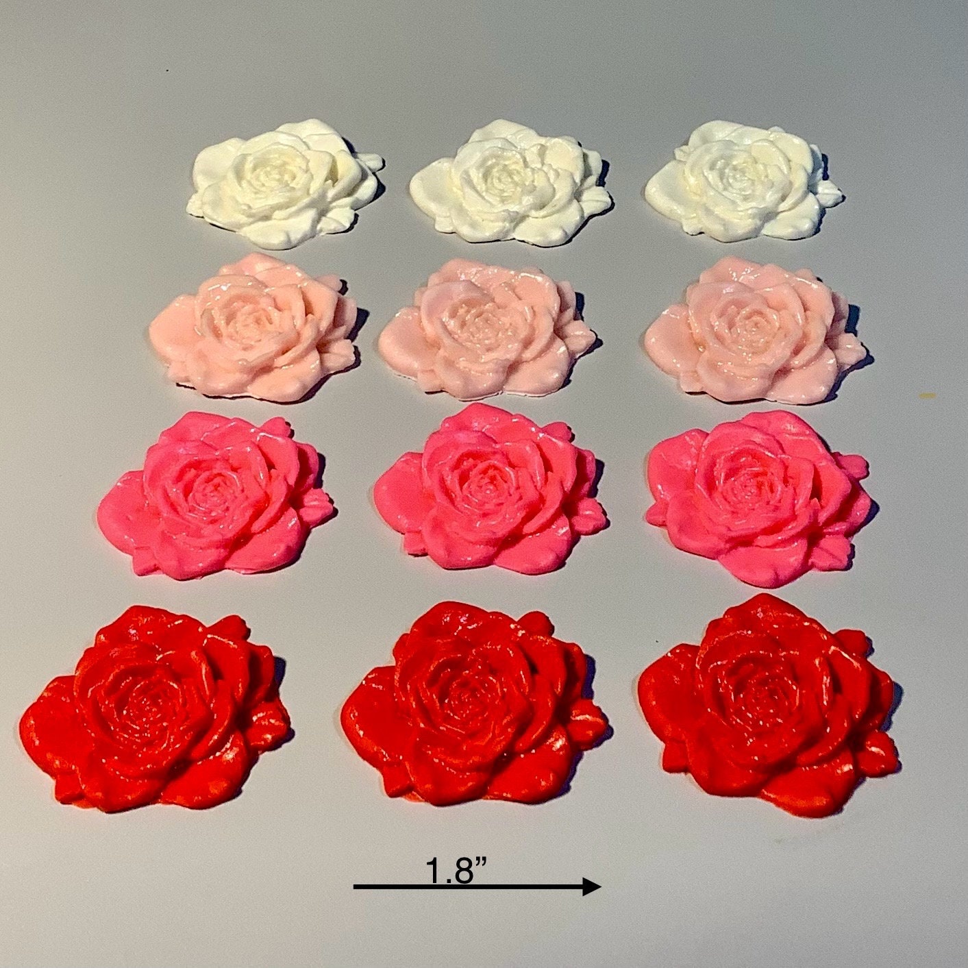 Edible Rose Cake Topper, Cupcake Rose Topper, Jwelry for Cake and ...