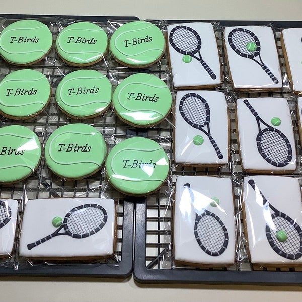 Tennis Cookies - Etsy