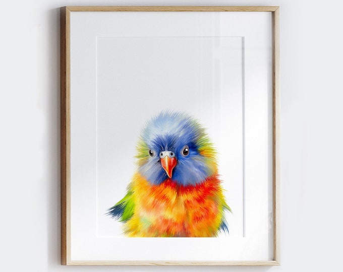 Rainbow Lorikeet, Australian Birds for Animal Lovers. Hand Signed ...