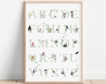 Australian Animal Alphabet - Etsy