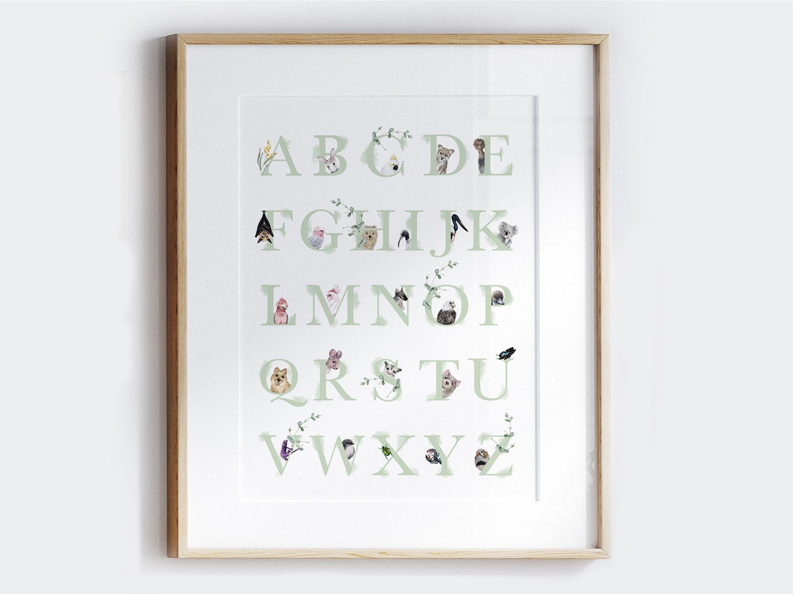 Australian Animal ABC Poster Alphabet Poster Alphabet - Etsy Australia