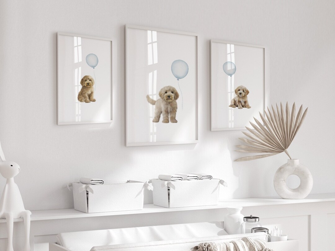 GOLDENDOODLE Nursery Prints. Puppy Nursery Decor. Goldendoodles With ...