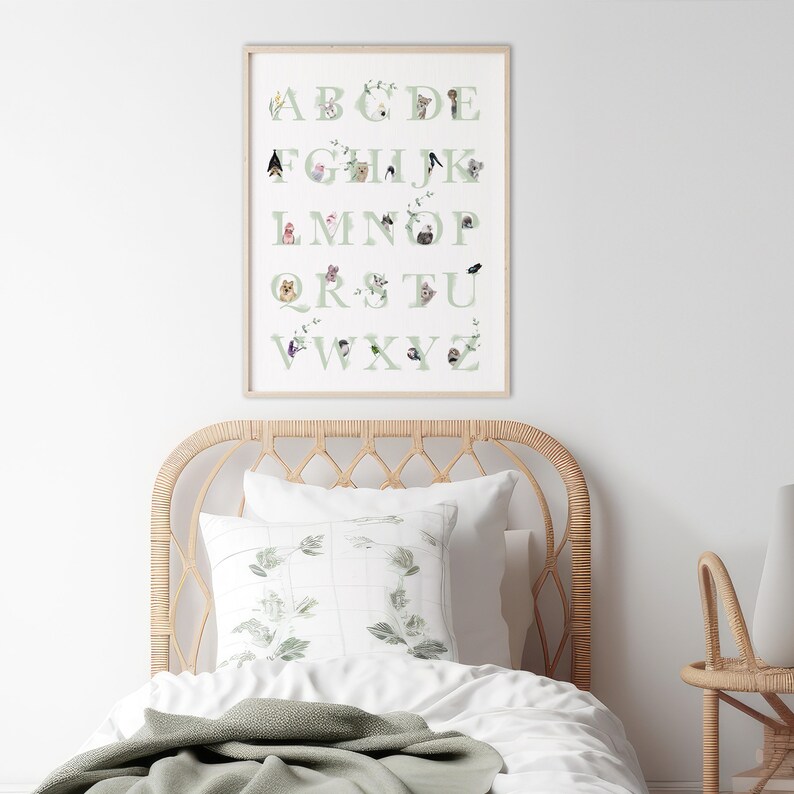 Australian Animal ABC Poster Alphabet Poster Alphabet - Etsy