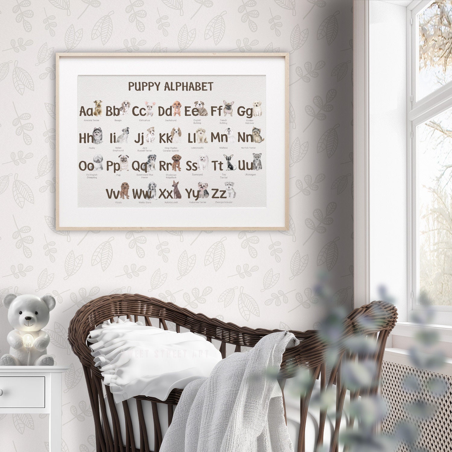 Dog Alphabet Print Puppy Alphabet Print Alphabet Poster - Etsy