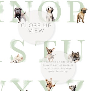 Puppy Dog ALPHABET POSTER | Puppy Nursery Decor | Alphabet Nursery Art ...