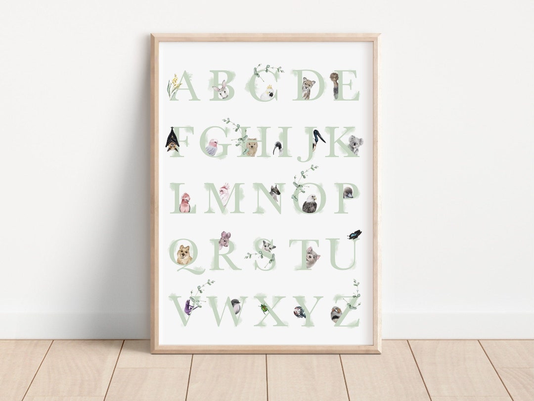 Australian Animal ABC Poster | Alphabet Poster | Alphabet Print ...