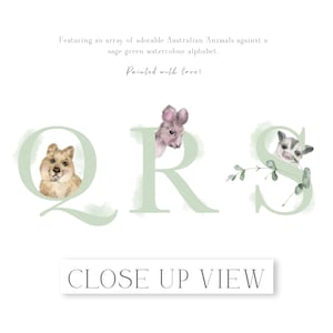 Australian Animal ABC Poster | Alphabet Poster | Alphabet Print ...