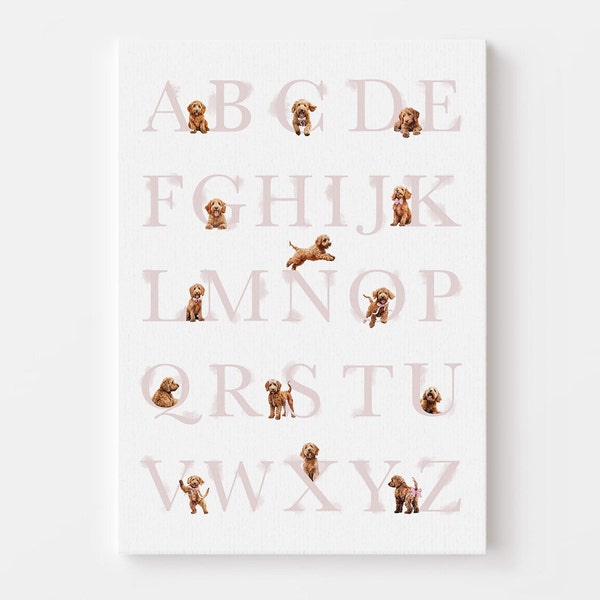 Puppy Alphabet Poster - Etsy