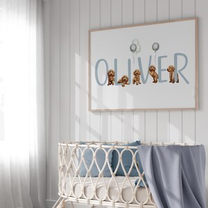 COCKAPOO Personalized Nursery Name Sign for a Baby GIRL, Baby BOY or ...