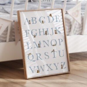GOLDENDOODLE ABC Poster for Boy Puppy Nursery Decor | Digital Prints ...