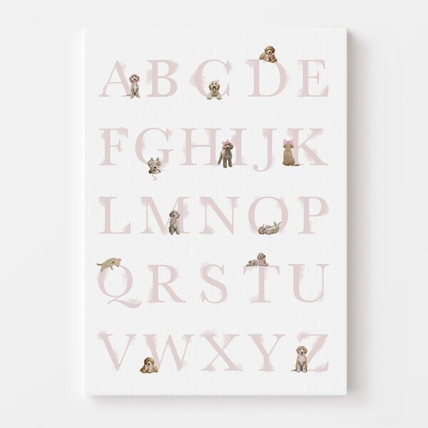 Puppy Alphabet Poster - Etsy