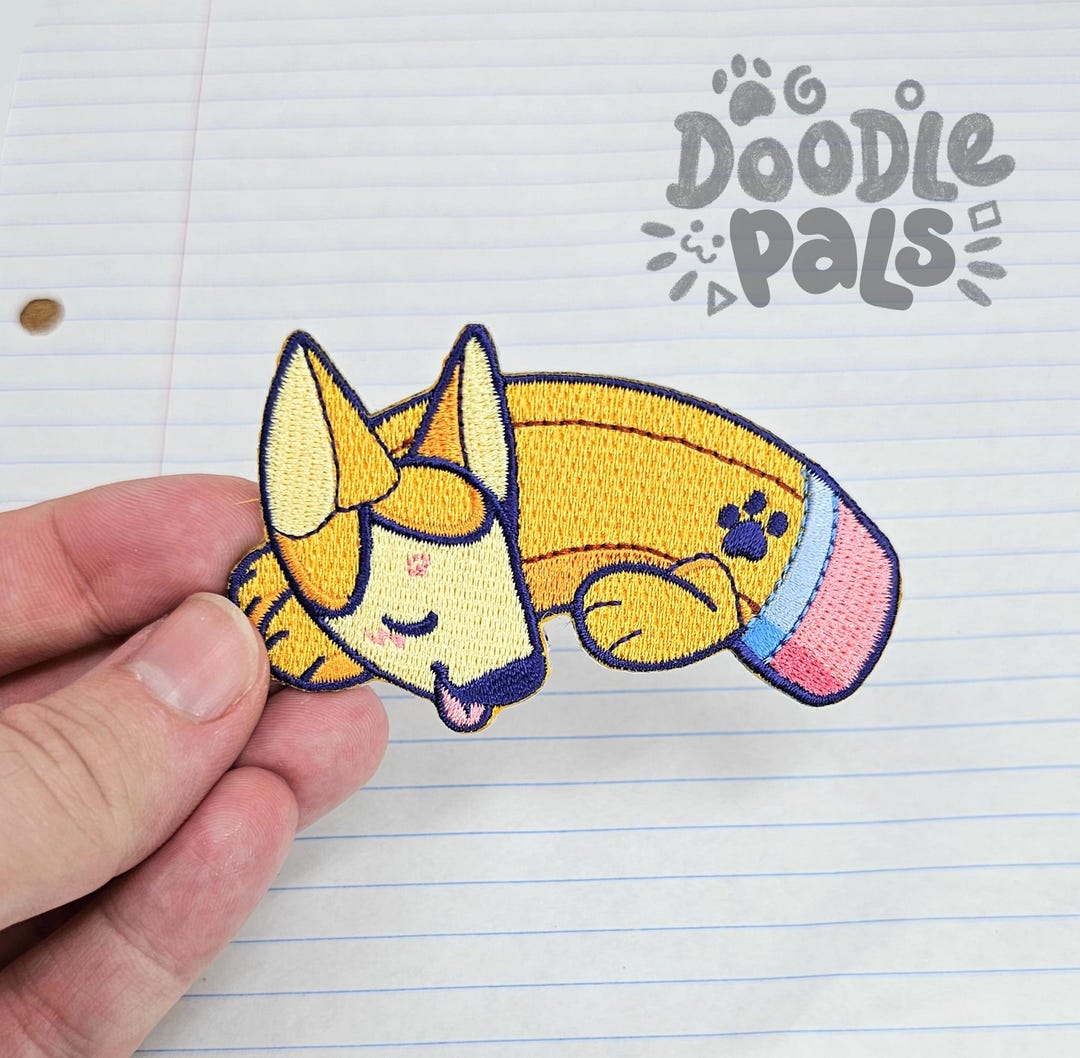 Doodle Pals Pencil Puppy Iron on Patch - Etsy
