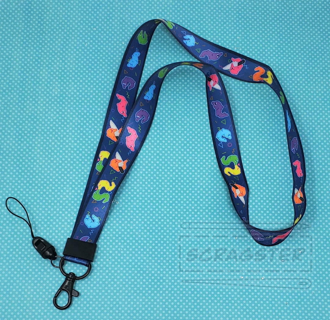 Worm on a String Lanyard Badge Holder - Etsy