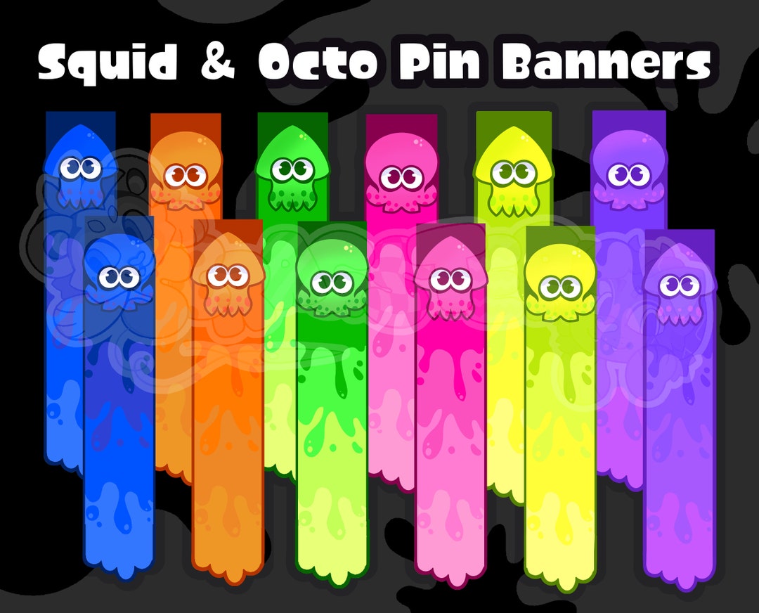 Squid and Octo Pin Banners - Etsy